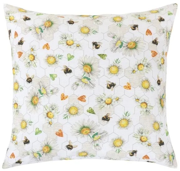 Bellatex Povláček EMA Velikonoce 45x45 cm Kytička a včelka