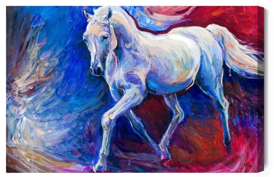 Obraz Kůň Na Abstraktní Pozadí Nedostatek Nedostatek Plátno Canvas 30x20