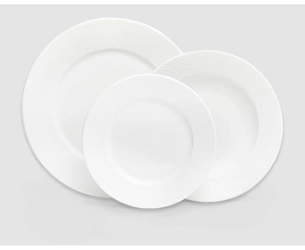 18dílná sada bílých porcelánových talířů Bonami Essentials Imperio