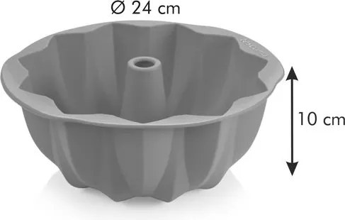 TESCOMA Bábovka vysoká DELÍCIA SiliconPRIME ø 24 cm, rozeta