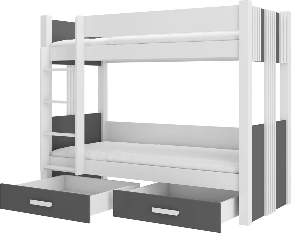 ADRK Furniture Patrová dvoulůžková postel ARTA 200x90