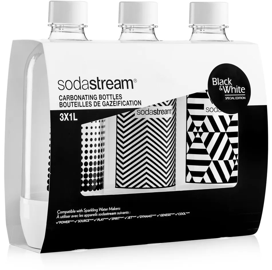 SODASTREAM Lahev TriPack 1l Black&White