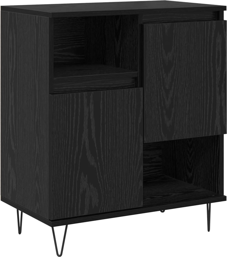 Servírovací skříň 3 ks Černý dub 60 x 35 x 70 cm 3394565