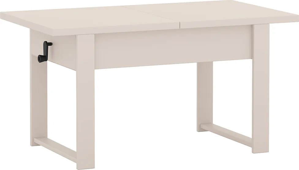Rozkládací polohovací konferenční stolek HOGO 3v1 | 120-157x62,5-74,5x67 cm | síla horní desky 32 mm | kašmír/nohy kašmír