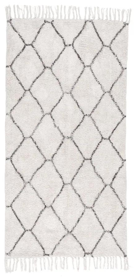 Nordic Experience Bílý koberec Gira ze 100% bavlny 135x65 cm