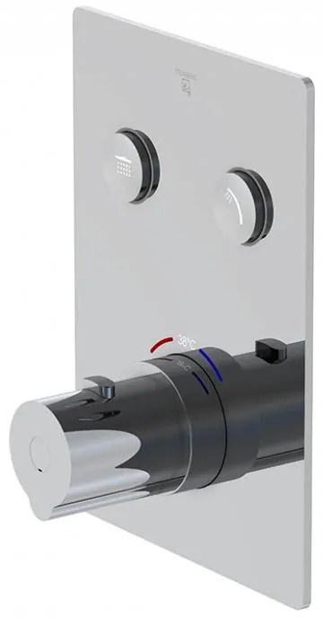 STEINBERG - Podomítková termostatická baterie se systémem PUSHTRONIC, 2 výstupy 390 4221