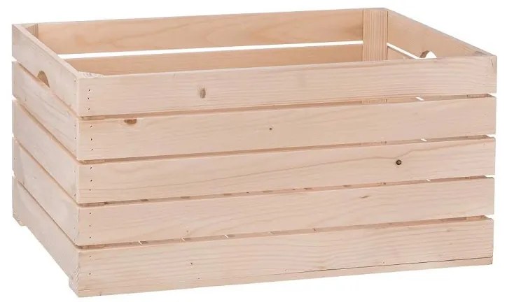 ČistéDřevo Dřevěná bedýnka 60 x 39 x 30cm