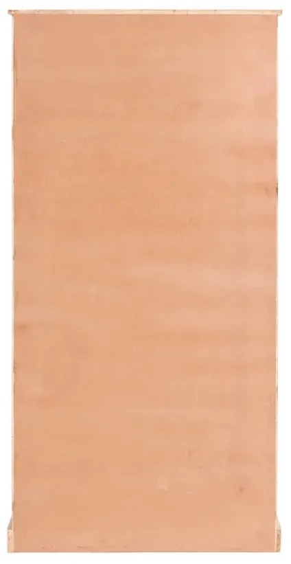 furniture-nabytek.cz - Masivní šatní skříň Carino z mangového dřeva, lakovaná, přírodní barva – 90×60×180 cm