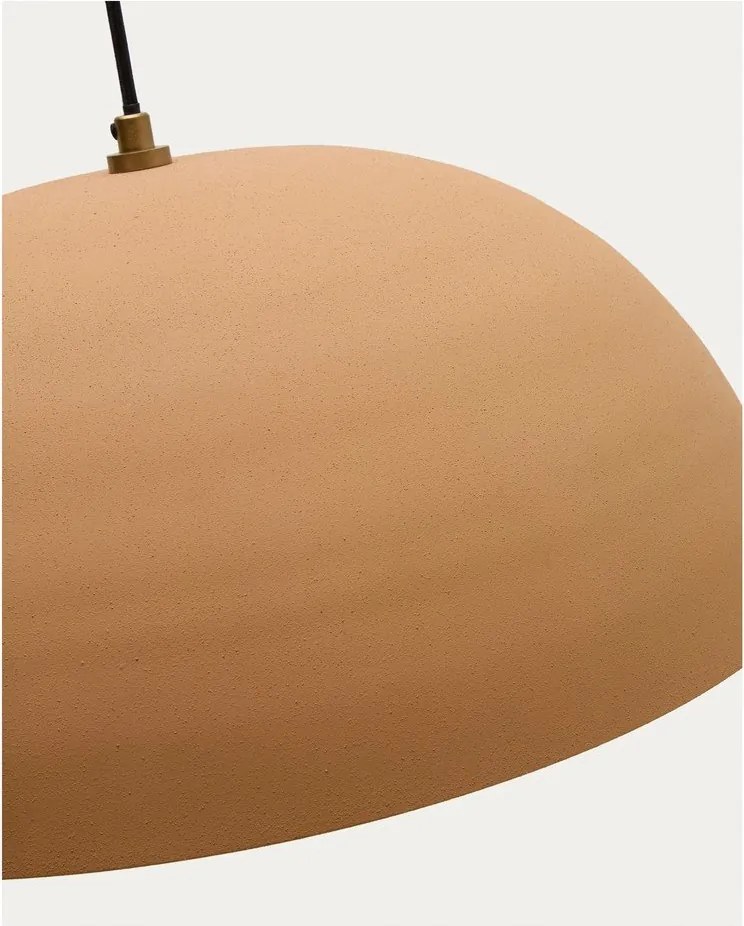 Oranžové kovové závěsné svítidlo ø 46 cm Nibla – Kave Home