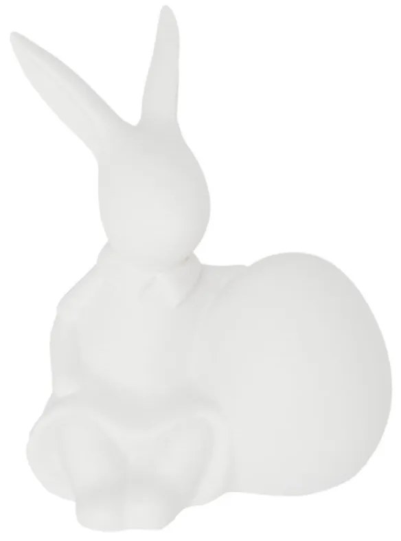 Storefactory Velikonoční dekorace ELLA 9 cm, bílá barva, porcelán