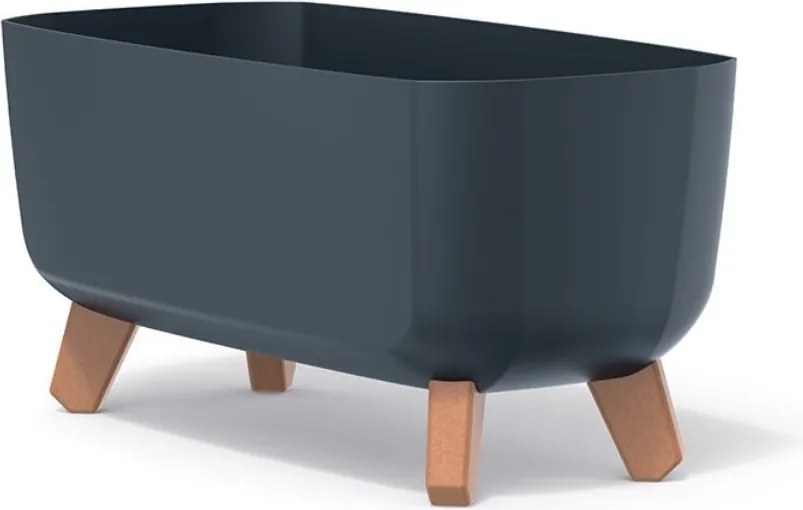 PROSPERPLAST Květináč GRACIA CASE 39cm antracit