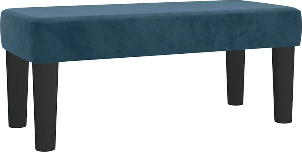 Box spring postel s matrací tmavě modrá 80 x 200 cm samet 3137693