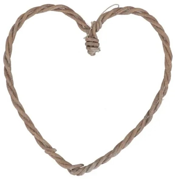 Závěsná dekorace srdce Grape Branch - 25*25*2 cm