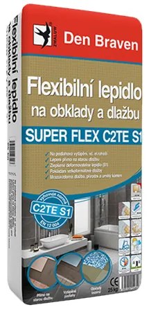 Flexibilní lepidlo na obklady a dlažby SUPER FLEX C2TE S1