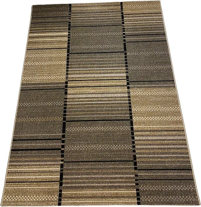 HU Moderní koberec Lagos 429-Beige v béžovo-hnědé barvě Rozměr: 60x100 cm
