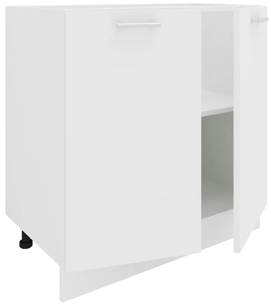 VCM Dolní kuchyňská skříňka Esilo, 80 cm, 2 dvířka, bílá