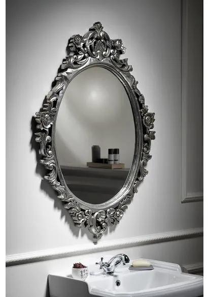 Sapho Desna Zrcadlo v rámu 80x100 cm, stříbrná IN344
