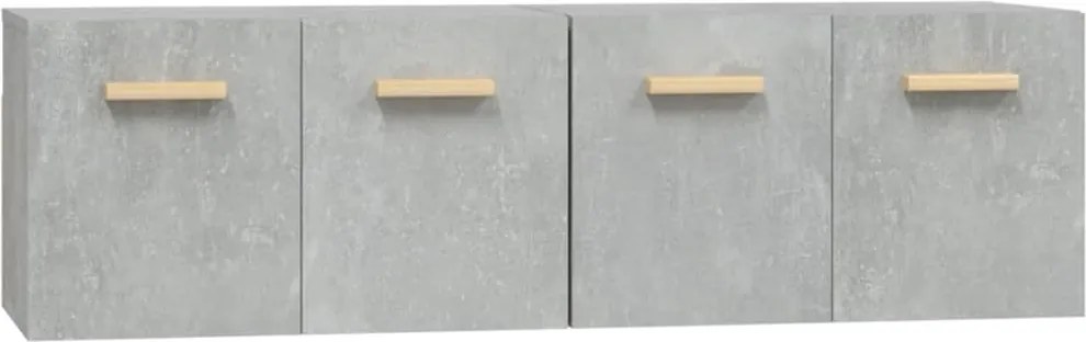 Nástěnné skříňky 2 ks betonově šedé 60x36,5x35 cm kompozit 3115631