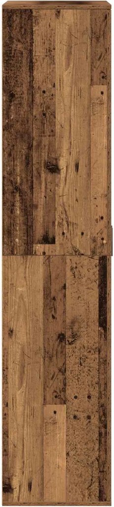 Vysoký bufet 80 x 39 x 178 cm Kompozitní dřevo Staré dřevo 3365570