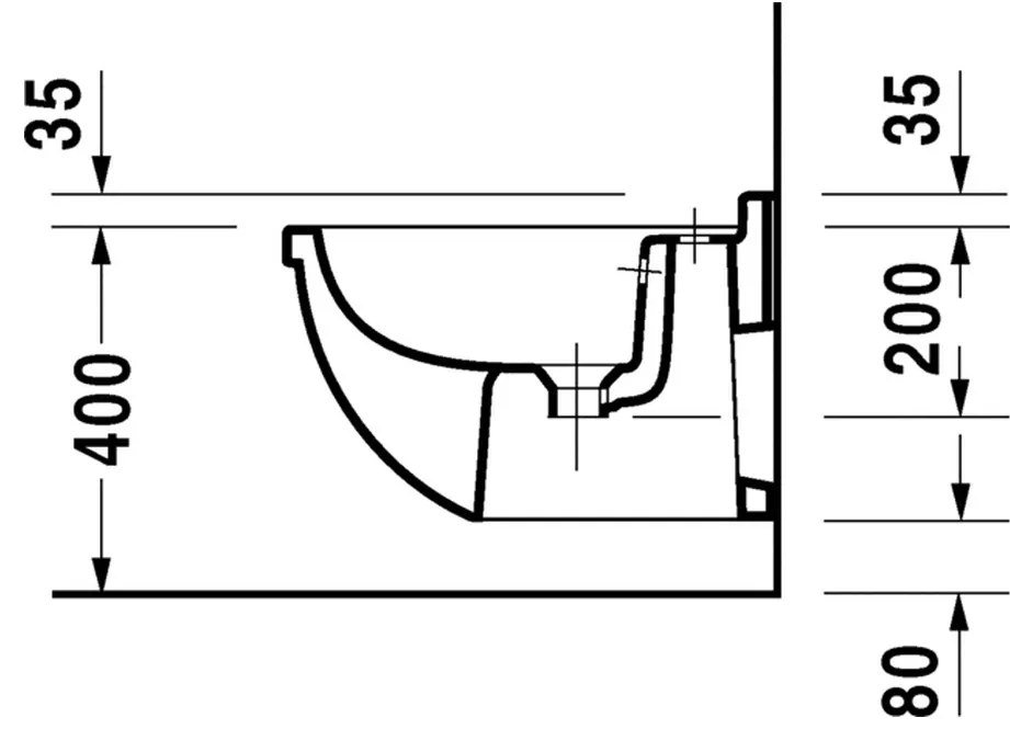 Duravit Starck 3 - závěsný bidet 36x54 cm 2230150000