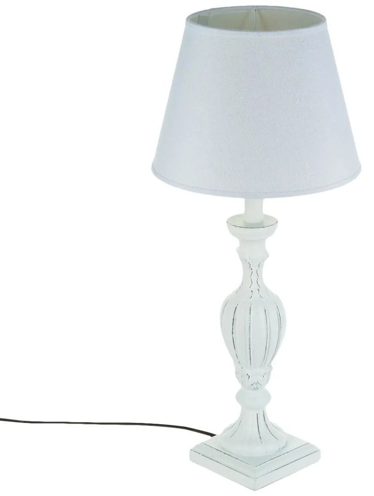 Stolní lampa PATINE BLANC se stínítkem, 55 cm