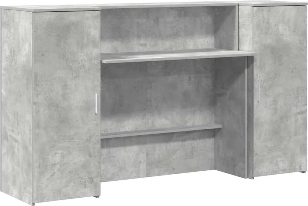 Recepční stůl betonově šedý 180x50x103,5 cm kompozitní dřevo 3324208