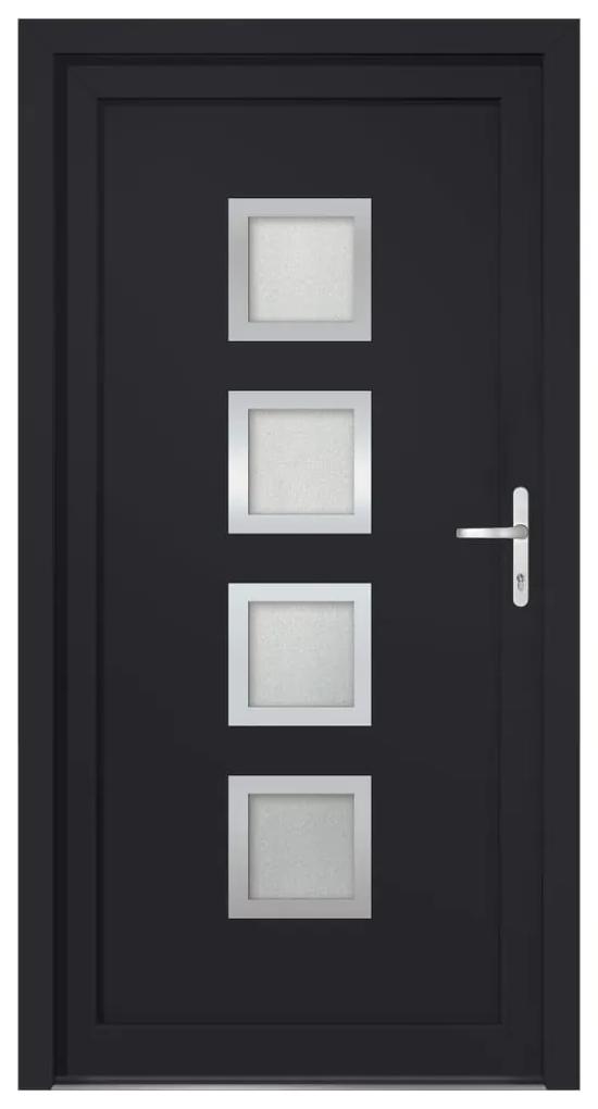 Vchodové dveře antracitové 108 x 208 cm PVC,  3187860
