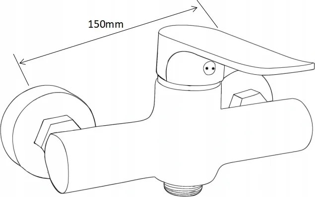 Mexen Pecos - sprchová baterie, chrom, 72740-00