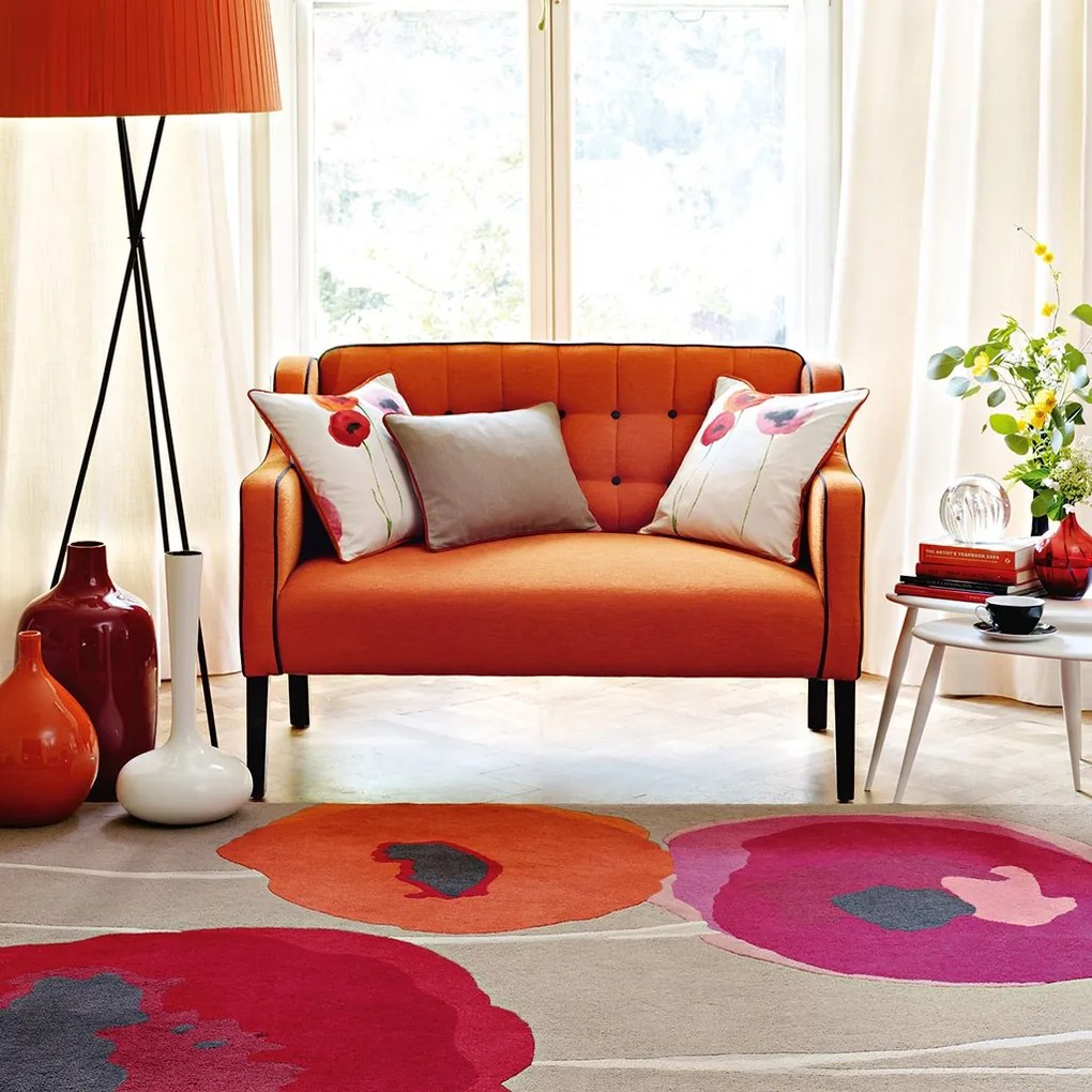 Brink&Campman Sanderson Poppies  45700 170x240cm red/orange