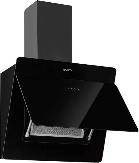 Klarstein Aurica 60, digestoř, 165 W, 3 stupně, 620 m³/h, LED, sklo, černý