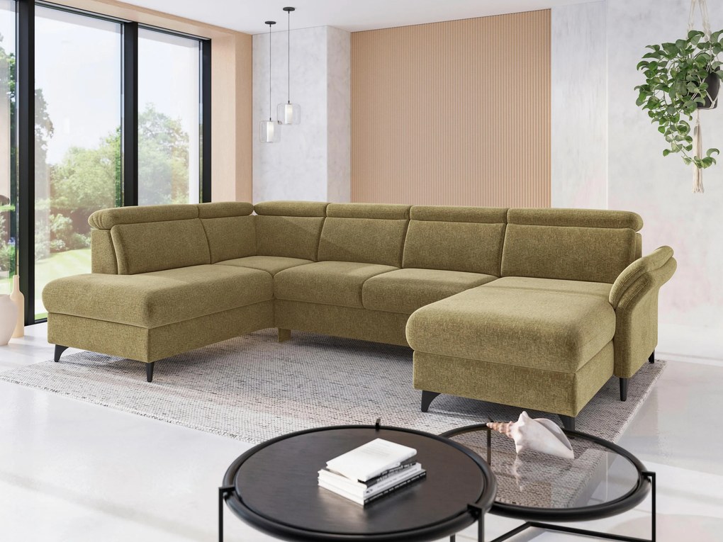 XXXLutz SEDACÍ SOUPRAVA, textil, olivově zelená Sit & More - Sedací soupravy - 00014402588T