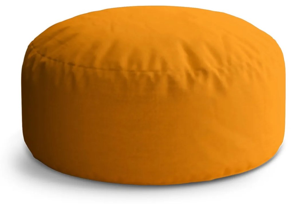 Sablio Taburet Circle Neonová oranžová: 38x48 cm