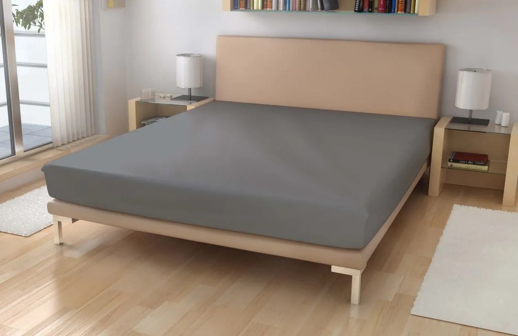 Polášek EXKLUSIVE MICRO Mikroplyšové prostěradlo Středně šedé Polyester, 60/120 cm