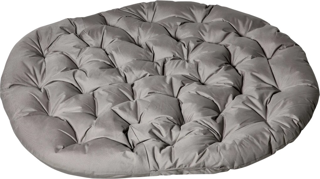 Outsunny papasan zahradní židle 2 koše polštáře oválné lounge křeslo skládací balkon terasa písek hnědá ocel 118x75x139cm | Aosom