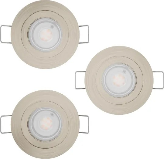 Eglo 902259 - SADA 3x LED Podh. bodové svítidlo BARRANCO 1xGU10/4,5W/230V chrom