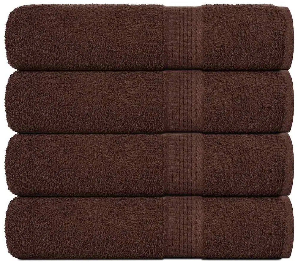 Ručníky FROGN 4 ks hnědé 50x100 cm 360 g/m² 136759