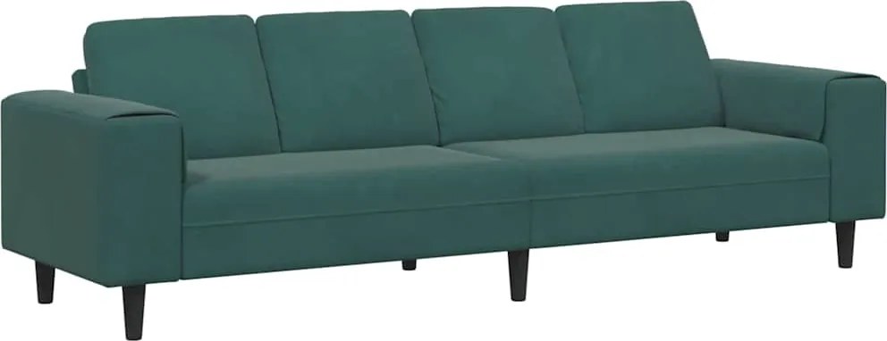 Pohovka do obývacího pokoje Tmavě zelená 250 x 77 x 76 cm 3335093