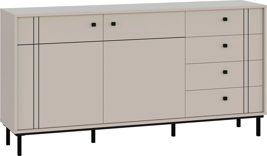 XXXLutz ŠIROKÁ KOMODA, kašmírová, 160,2/81,8/37 cm Carryhome - Online Only komody - 000017004414
