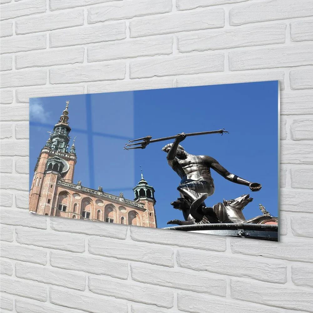 Obraz na skle Memorial Church Gdańsk 120x60 cm