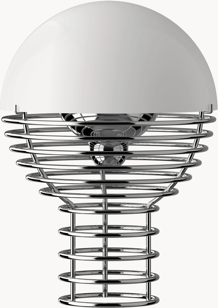Malá přenosná stmívatelná stolní LED lampa Wire, Design Verner Panton