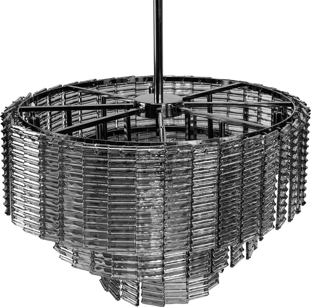 Toolight Toolight, závěsné stropní svítidlo 62cm, 8xE14, APP1678-8CP, šedá, OSW-09313