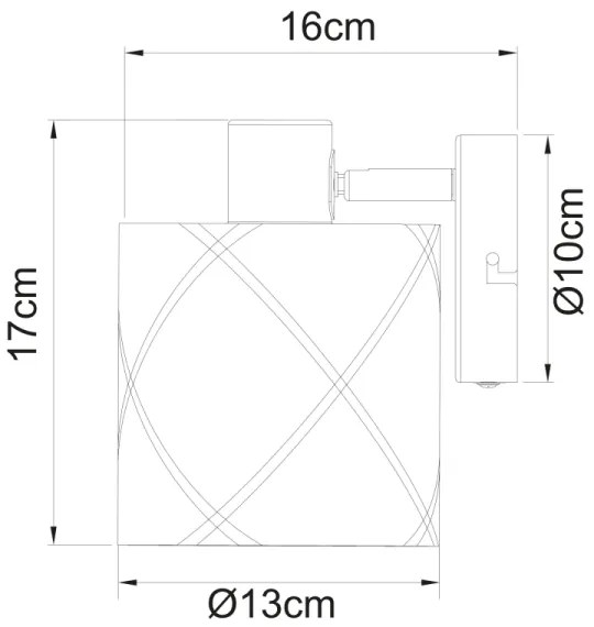 Globo 15431-1 - Nástěnné bodové svítidlo BEMMO 1xE27/25W/230V