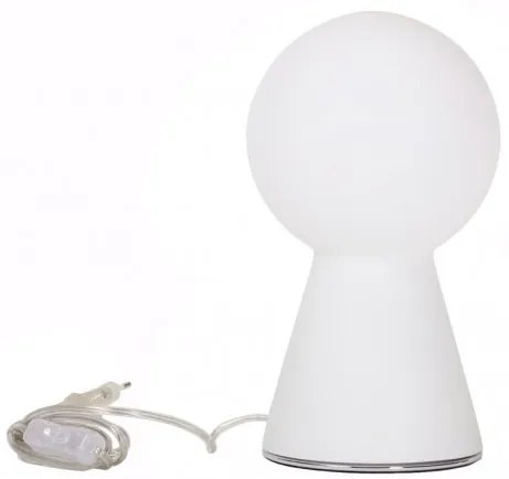 Stolní lampa Ideal Lux Birillo TL1 medium bianco 000251 bílá 22cm