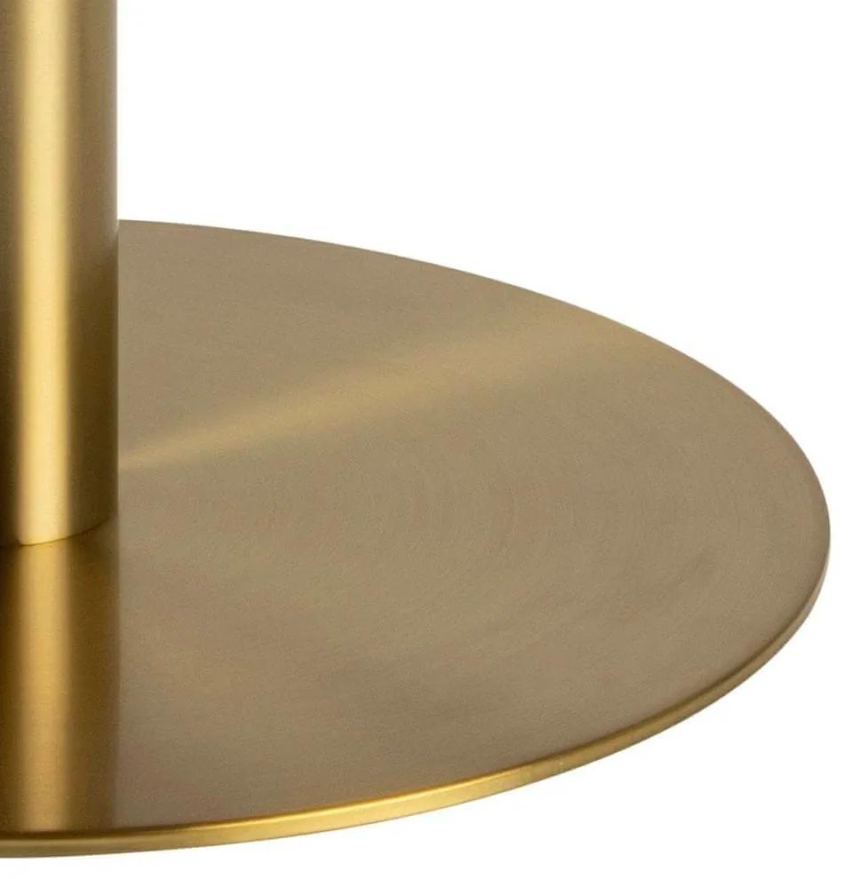 Intesi Konferenční stolek Corby 80x80 mramor/zlato