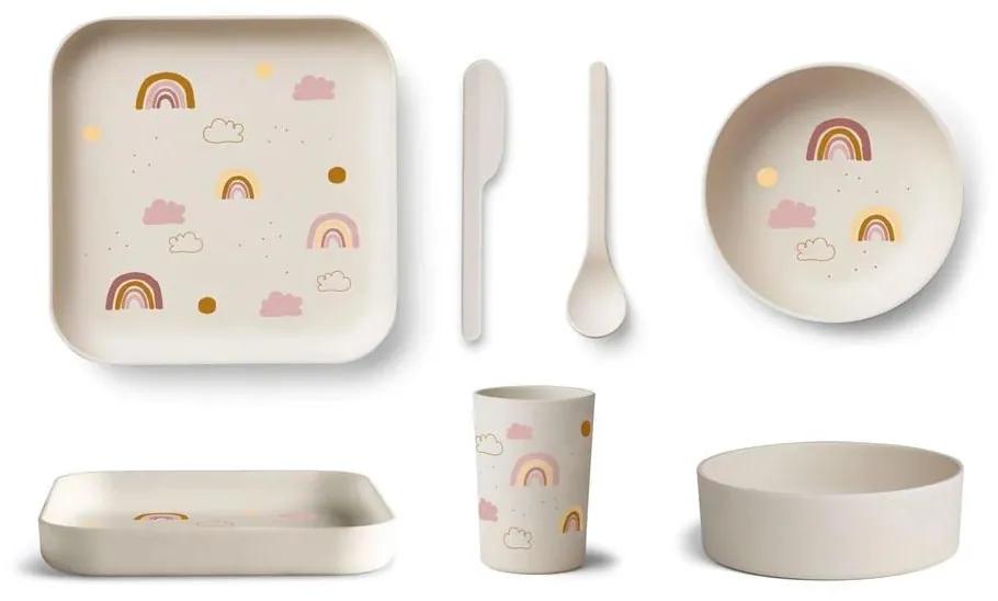 LIEWOOD Sada dětského nádobí Aiko Rainbow Creme, multi barva, dřevo,  melamin | BIANO