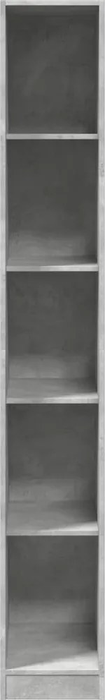 Šatní skříň betonově šedá 30 x 50 x 200 cm kompozitní dřevo 3307705