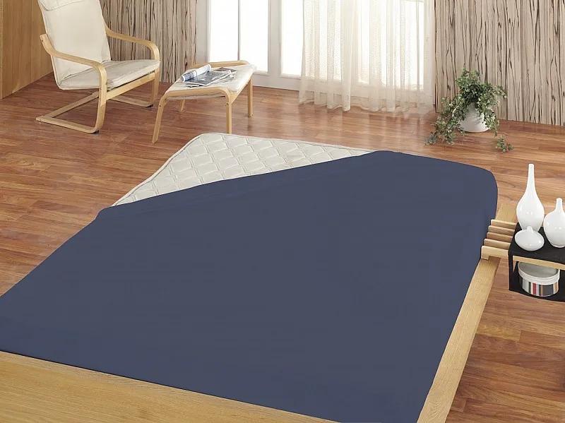 Matějovský napínací prostěradlo jersey Tmavě modré na matraci: 60 x 120 cm