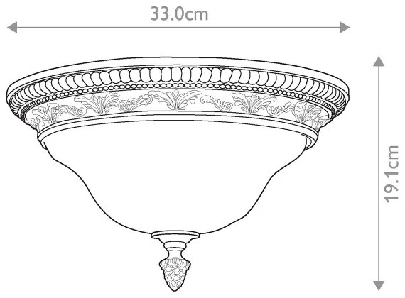 Feiss FE-SONOMAVALLEY-F - Stropní svítidlo SONOMA VALLEY 2xE27/60W/230V