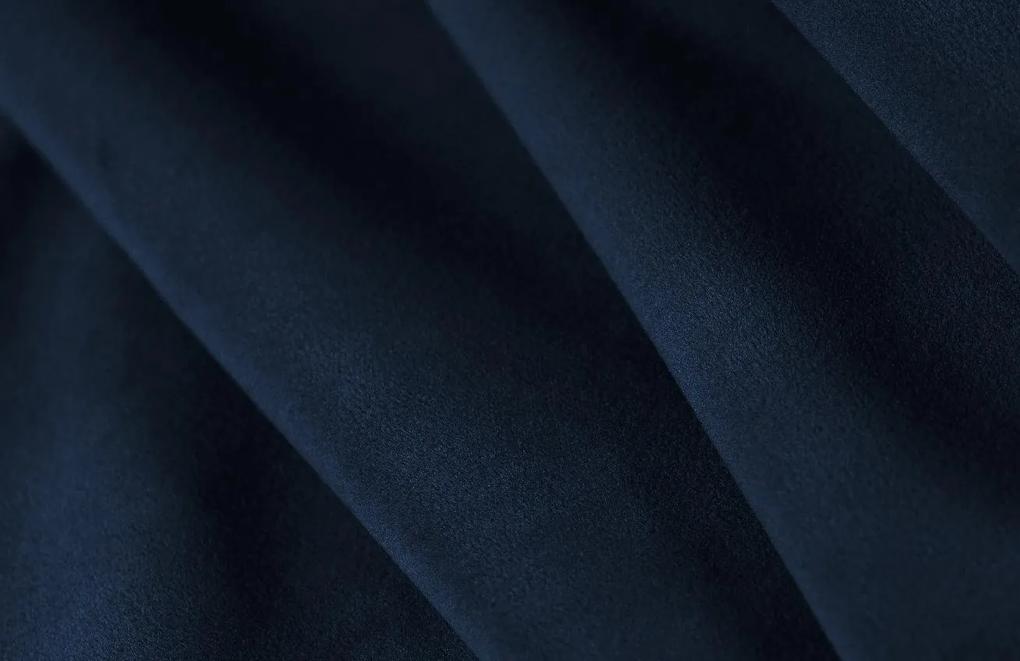 Královsky modrá sametová modulární třímístná pohovka MICADONI MARGO 320 cm