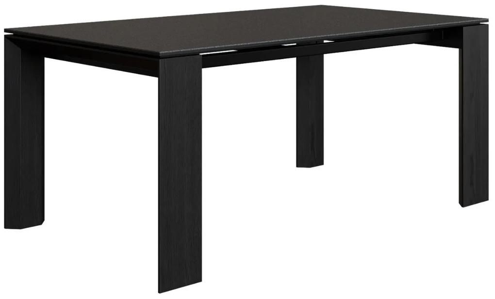 OnaDnes -20% Černý keramický rozkládací jídelní stůl Miotto Olevano 180/265 x 90 cm